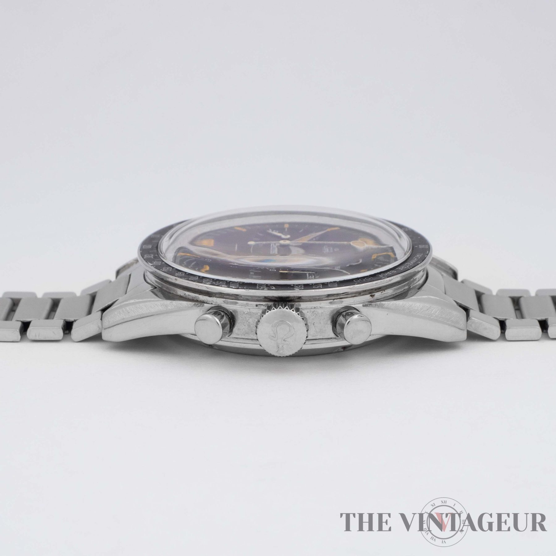Omega Speedmaster 2998-2 brown base 1000 lollipop - The Vintageur