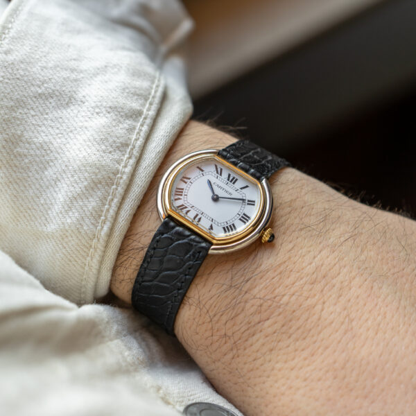 Cartier Ellipse Paris 18K Solid Yellow and White Gold Case Cartier 78-1 ...
