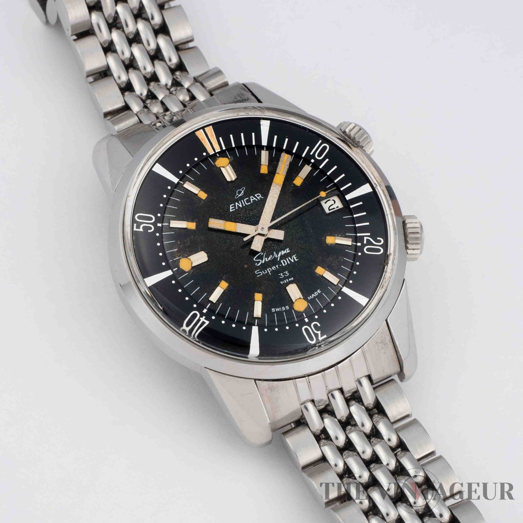Enicar Sherpa super dive diver - The Vintageur